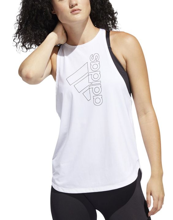 ADIDAS Badge Of Sport Tank White на ТОП цена в Dress4less