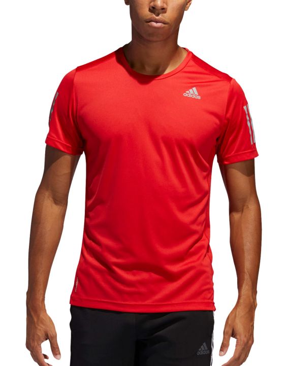 Купи Мъжка тениска ADIDAS Own The Run Tee Scarlet В цвят червен FL6944 ...