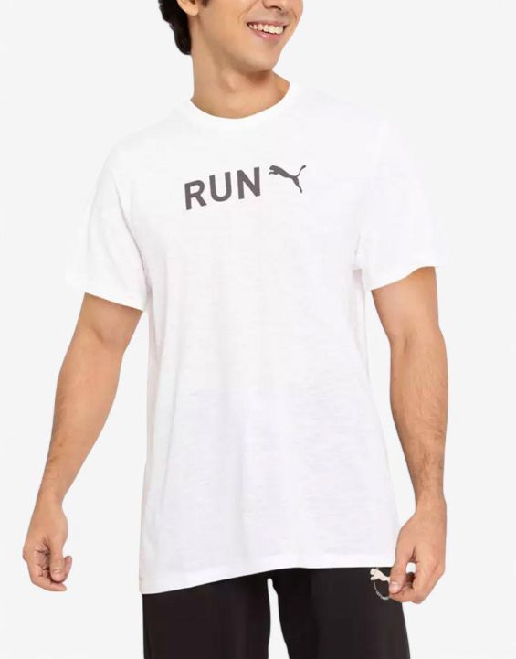 PUMA Run Graphic Tee White на ТОП цена в Dress4less