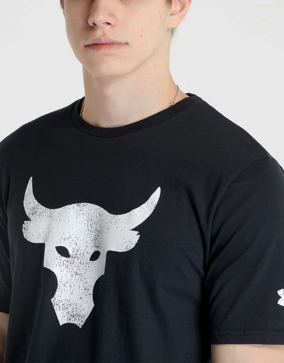 Купи Мъжка тениска UNDER ARMOUR x Project Rock Brahma Bull Tee Black В цвят черен 1361733-003 от ...