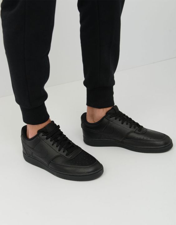 Купи Мъжки маратонки NIКЕ Court Vision Low All Black В цвят черен ...