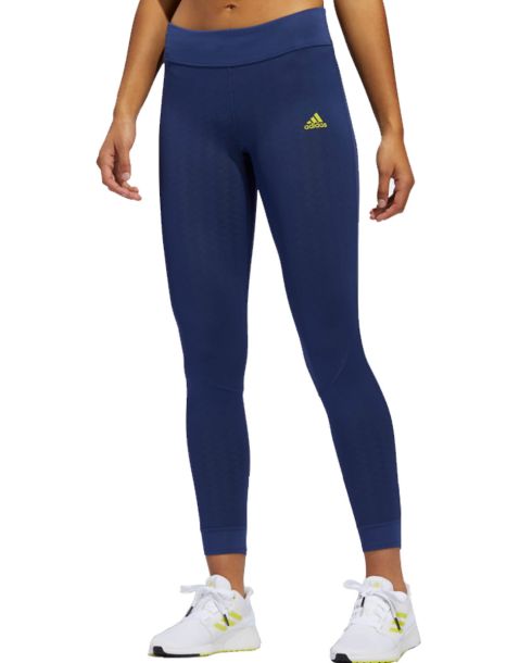 ADIDAS Run Glow Tights Tech Indigo / Shock Yellow на ТОП цена в Dress4less