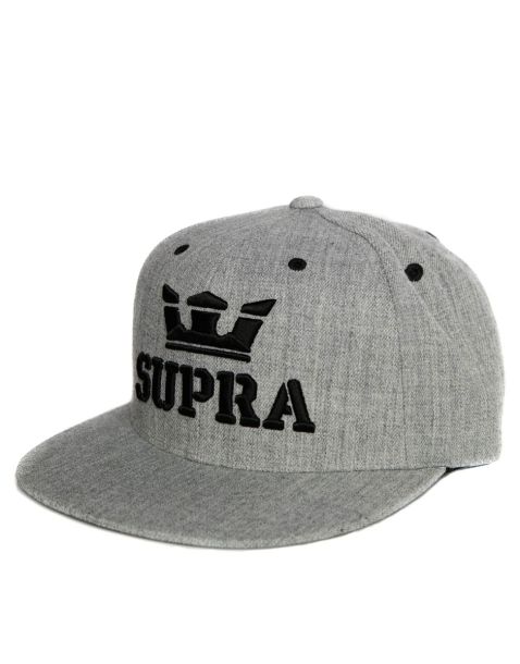 SUPRA Above Snapback Hat Grey/Black на ТОП цена в Dress4less